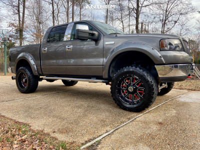 2008 Ford F-150 Wheel Offset Aggressive > 1" Outside Fender Suspension ...