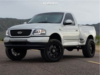 2002 Ford F-150 Wheel Offset Super Aggressive 3"-5" Suspension Lift 4 ...