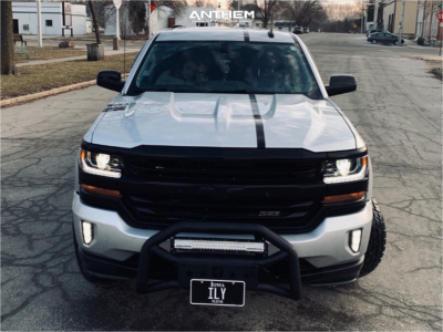 2016 Chevrolet Silverado 1500 Wheel Offset Aggressive > 1" Outside ...