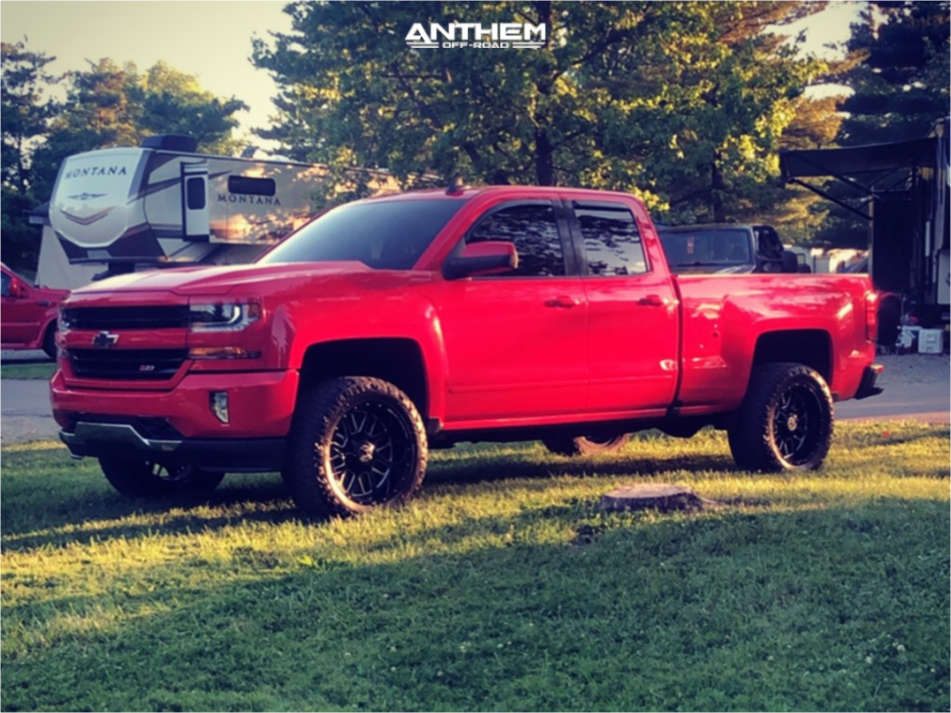 2017 Chevrolet Silverado 1500 Wheel Offset Aggressive > 1" Outside ...