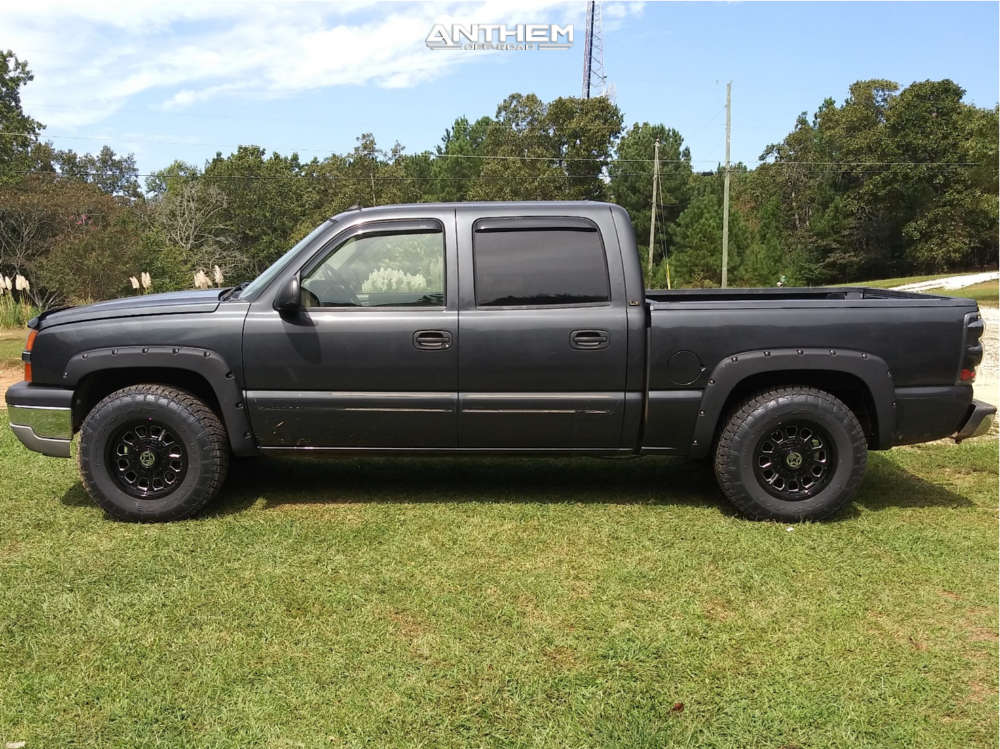 2005 Chevrolet Silverado 1500 Wheel Offset Slightly Aggressive Leveling ...