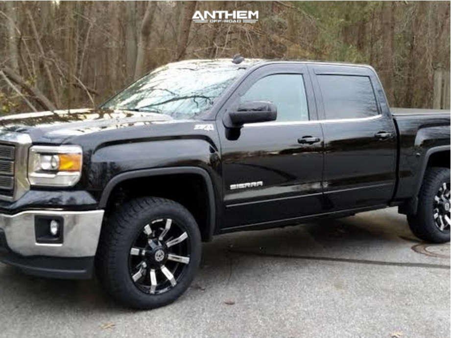 2014 GMC Sierra 1500 Wheel Offset Slightly Aggressive Leveling Kit ...