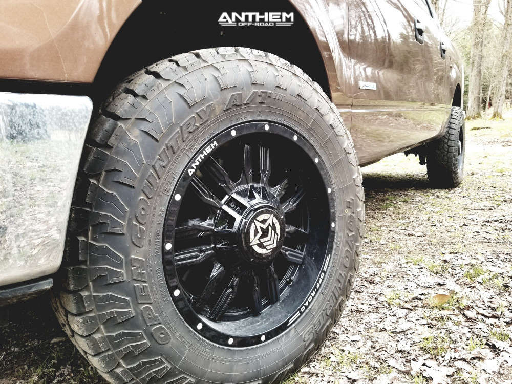 2011 Ford F-150 Wheel Offset Aggressive > 1" Outside Fender Stock | 1694060 | Anthem Off-Road