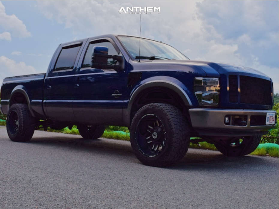 2008 Ford F-250 Super Duty Wheel Offset Aggressive > 1" Outside Fender ...