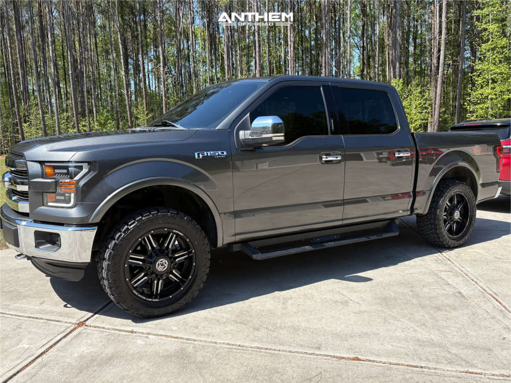 2015 Ford F-150 Wheel Offset Slightly Aggressive Leveling Kit | 3285100 ...