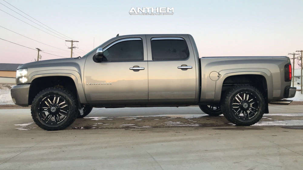 2008 Chevrolet Silverado 1500 Wheel Offset Slightly Aggressive Leveling ...