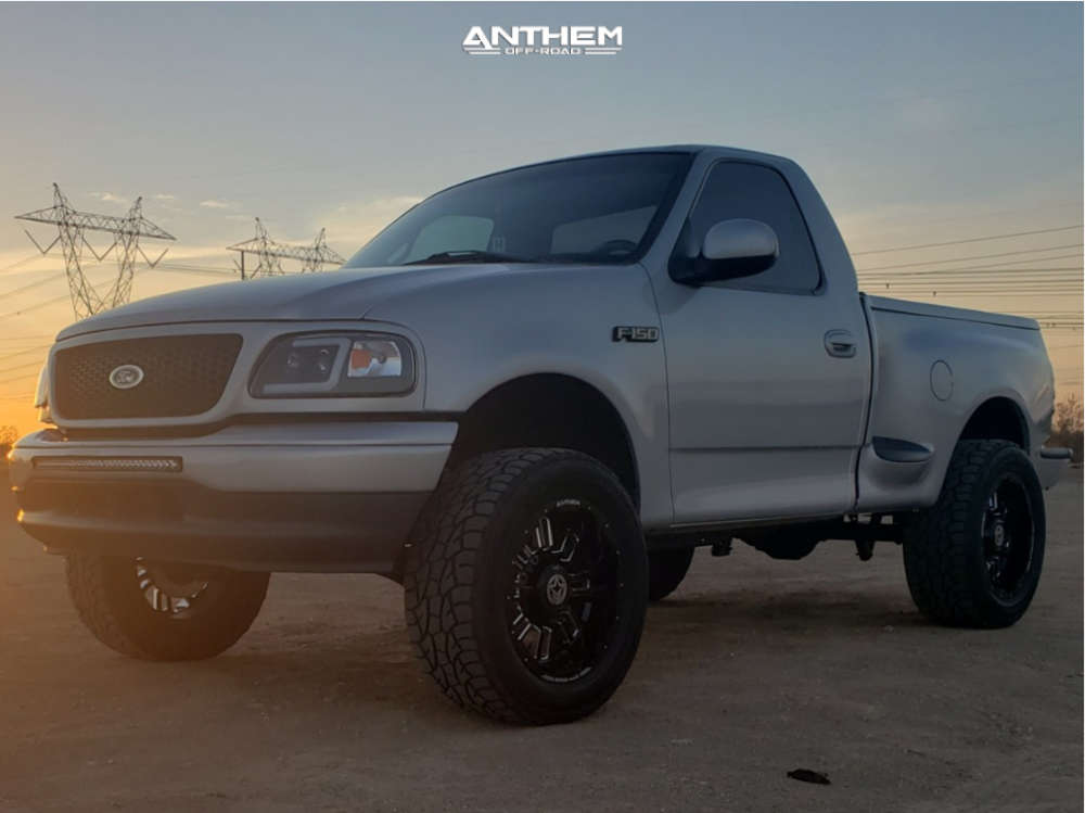 2002 Ford F-150 Wheel Offset Super Aggressive 3"-5" Suspension Lift 4 ...