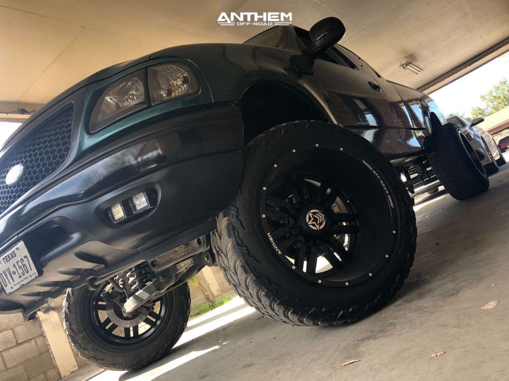 1998 Ford F-150 Wheel Offset Super Aggressive 3"-5" Suspension Lift 6 ...