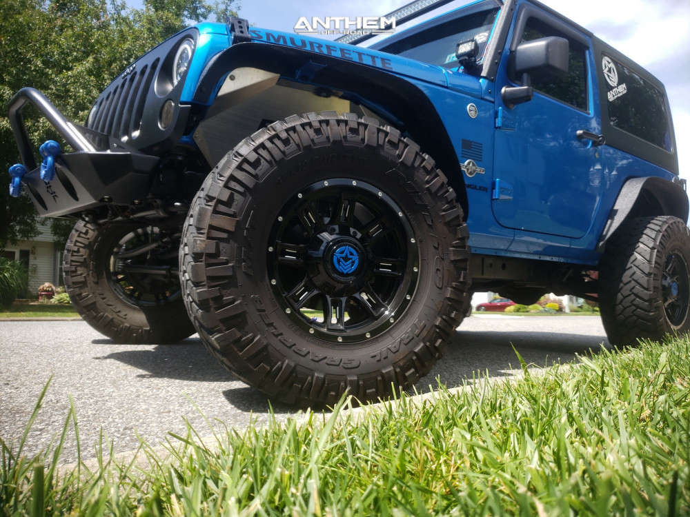 2015 Jeep Wrangler JK Wheel Offset Hella Stance >5" Suspension Lift 2.5 ...