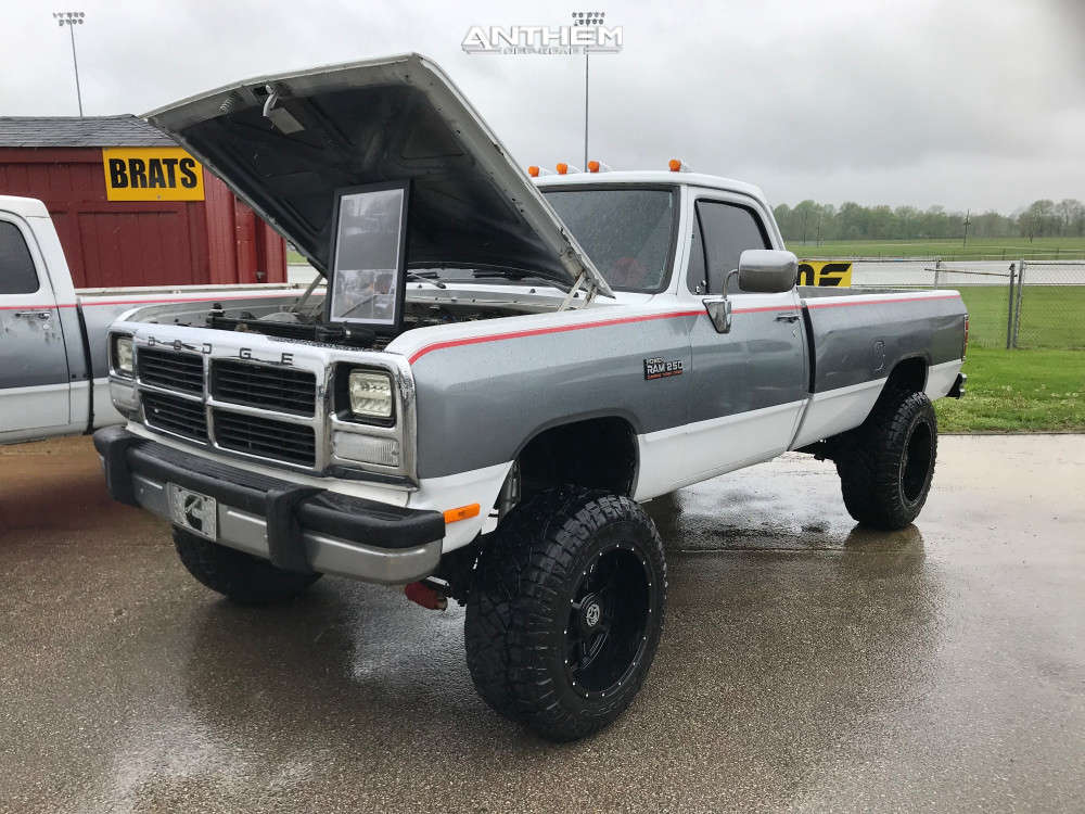 1991 Dodge W250 Wheel Offset Super Aggressive 3"-5" Suspension Lift 4 ...