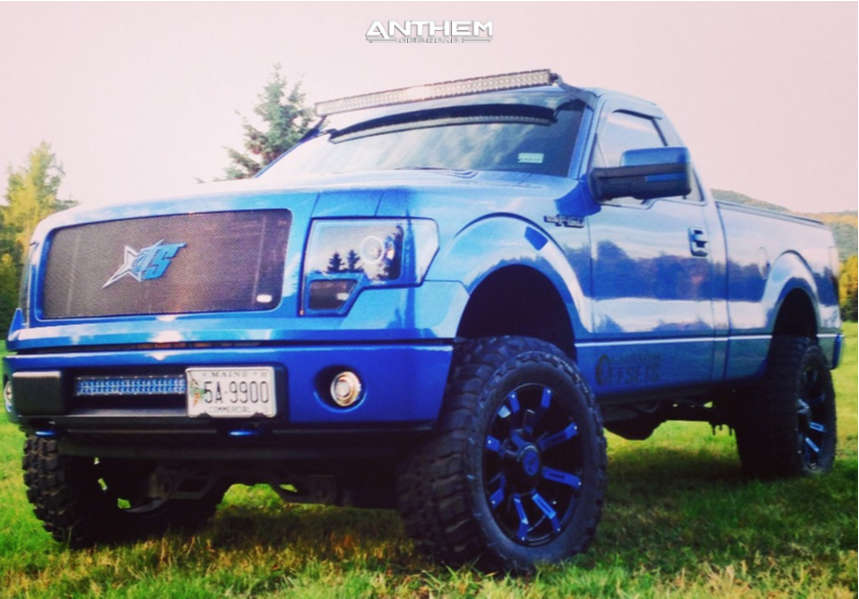 2013 Ford F-150 Wheel Offset Aggressive > 1" Outside Fender Suspension ...