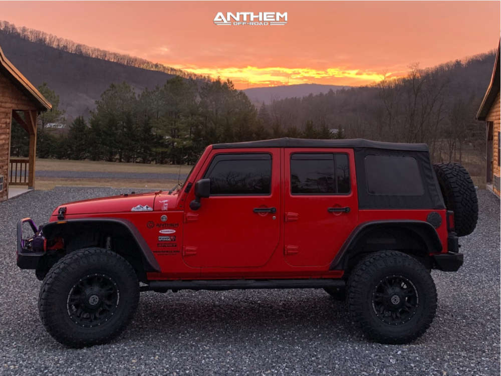 2016 Jeep Wrangler JK Wheel Offset Slightly Aggressive Suspension Lift ...