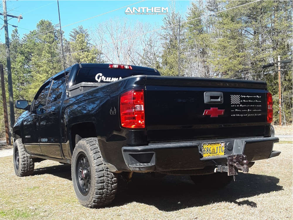 2018 Chevrolet Silverado 1500 Wheel Offset Slightly Aggressive Leveling ...