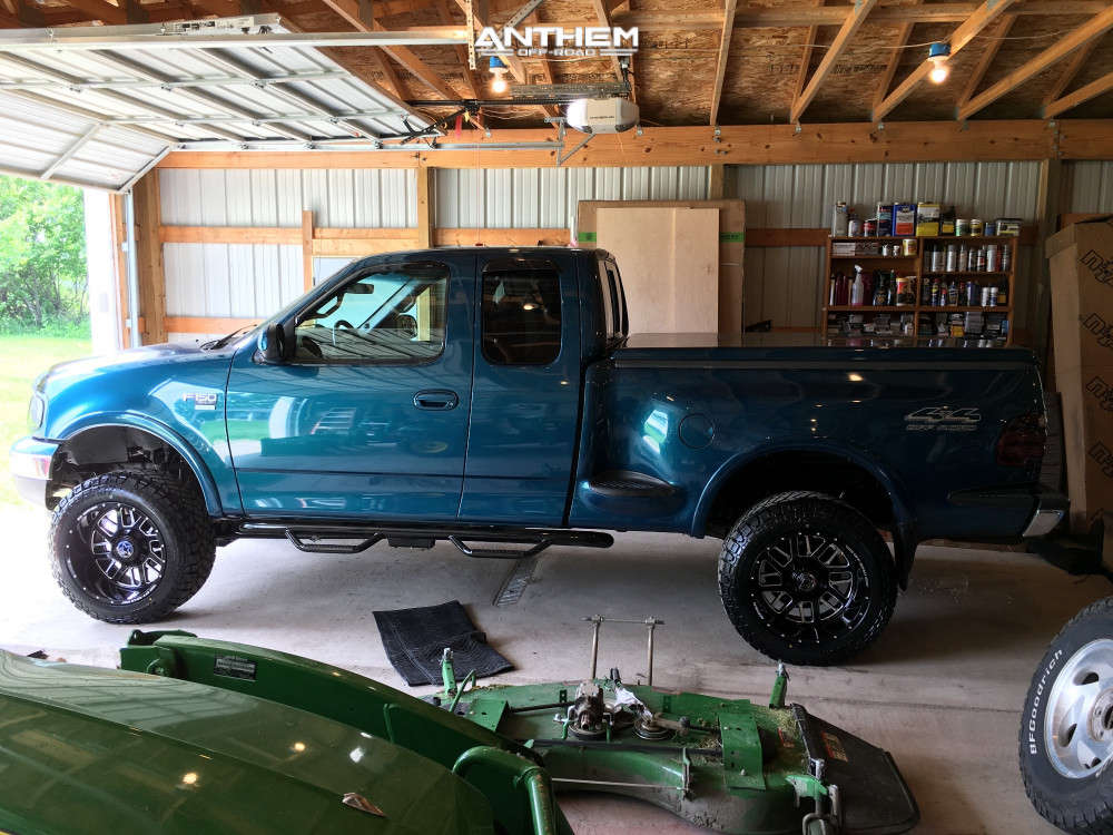 2000 Ford F-150 Wheel Offset Super Aggressive 3"-5" Suspension Lift 4 ...
